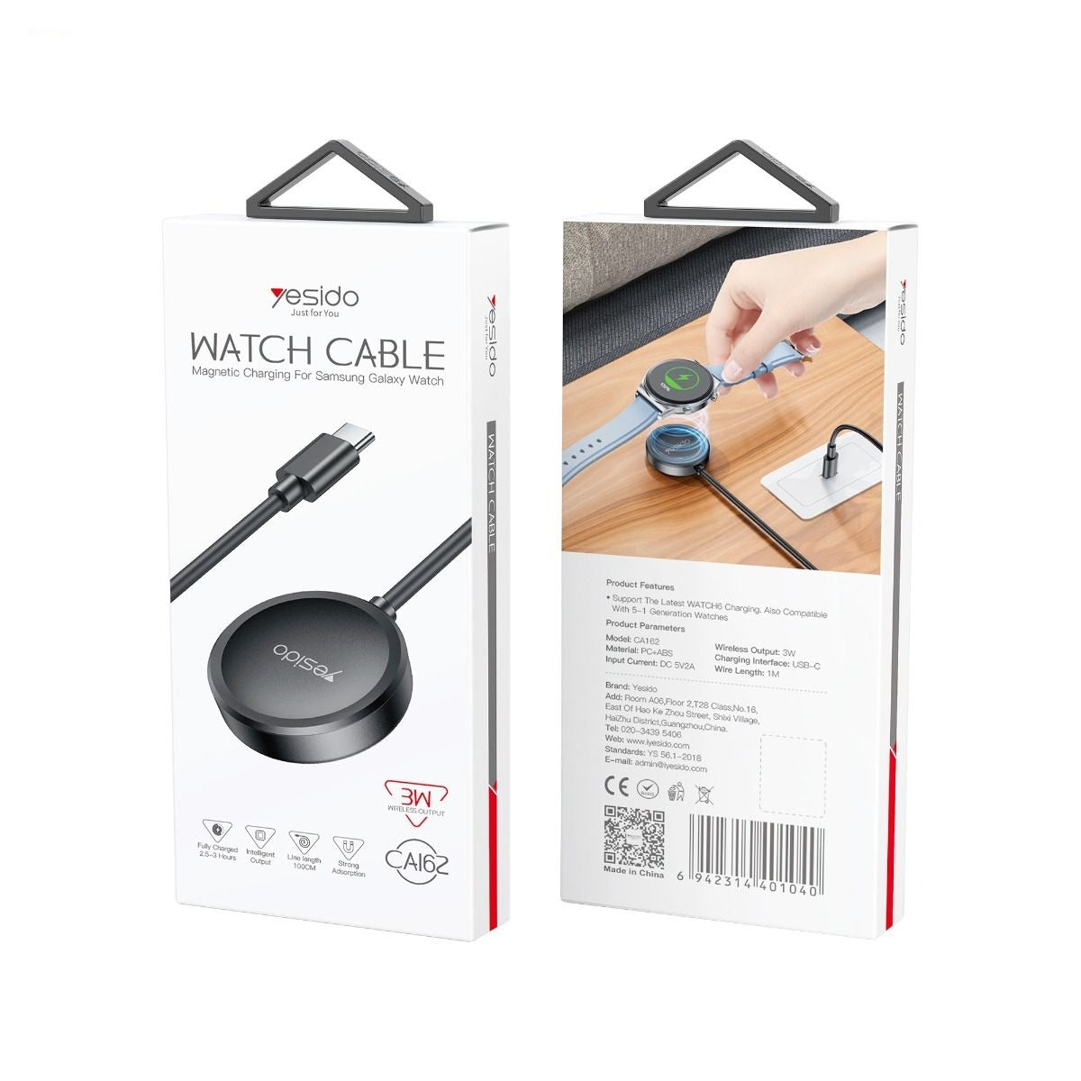 [CA162][Type-C Port] Yesido Samsung Watch Magnetic Wireless Charger Ca – Polar Tech Australia