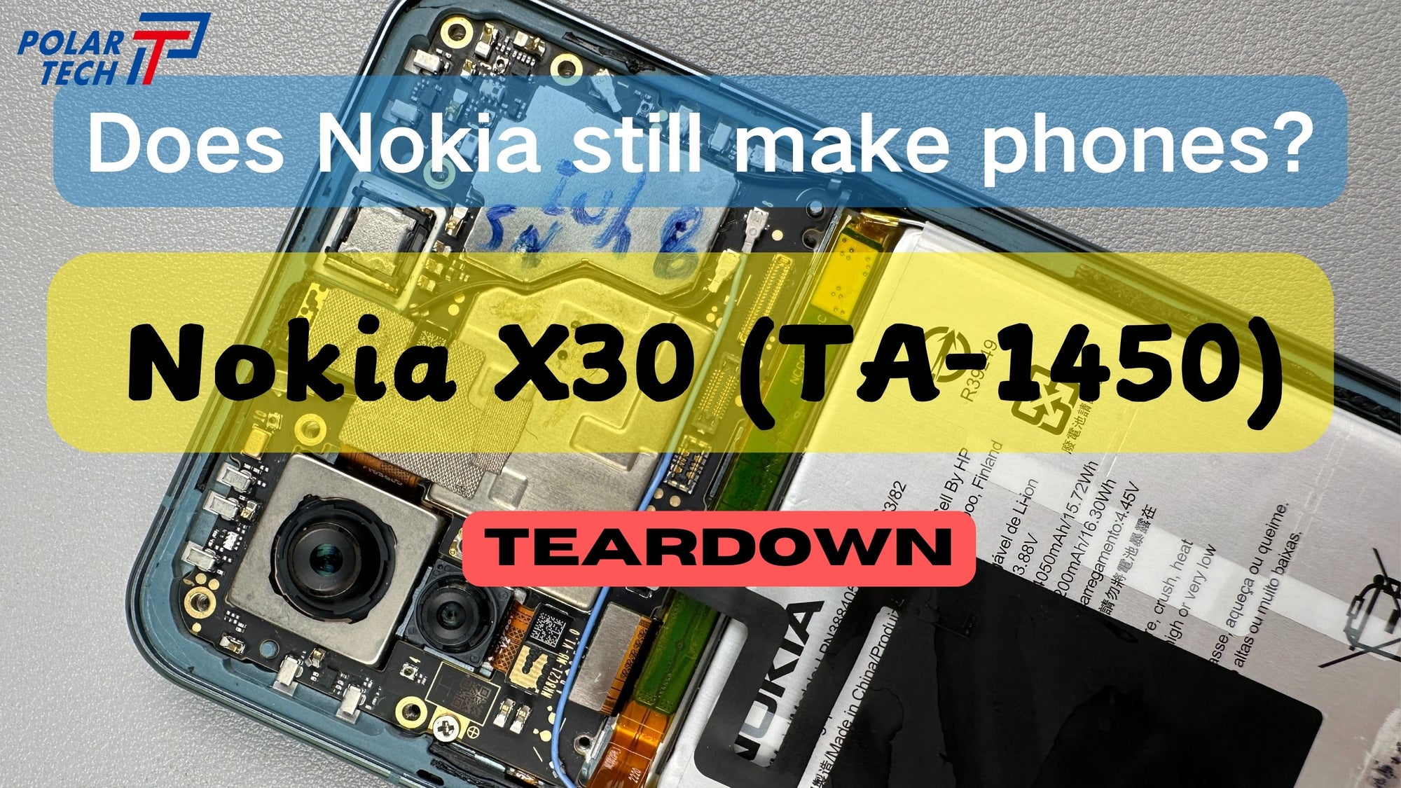 Nokia X30 (TA-1450) Teardown & Repair Guide | Polar Tech Australia