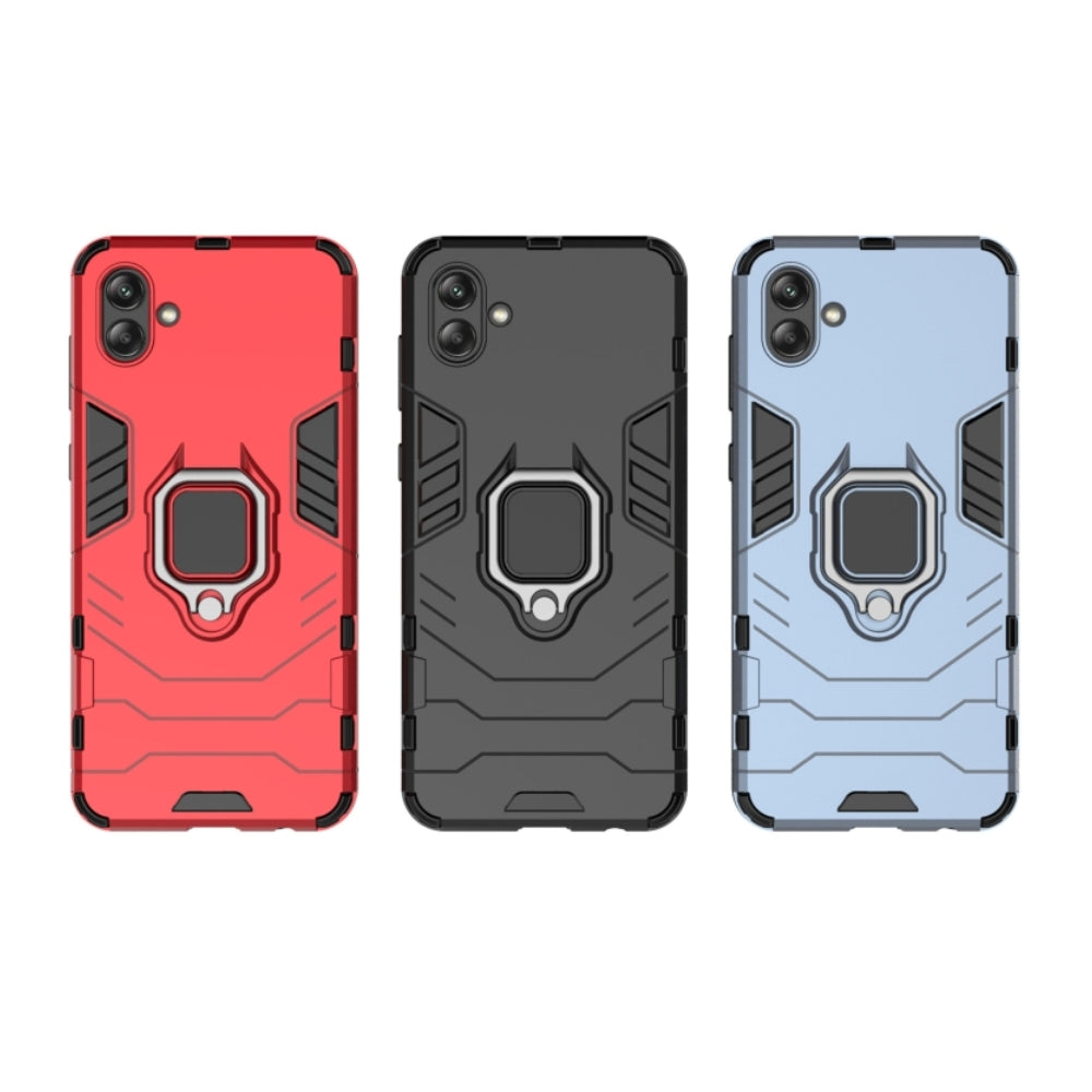 Samsung Galaxy A04 (SM-A045) - Heavy Duty Armor Case With Ring Holder ...