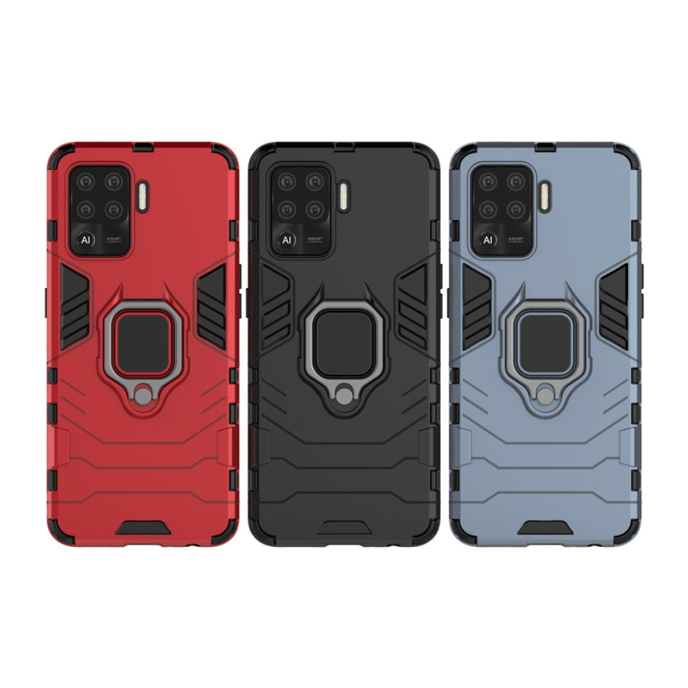 OPPO A94 5G (CPH2211) - Heavy Duty Armor Case With Ring Holder Stand ...
