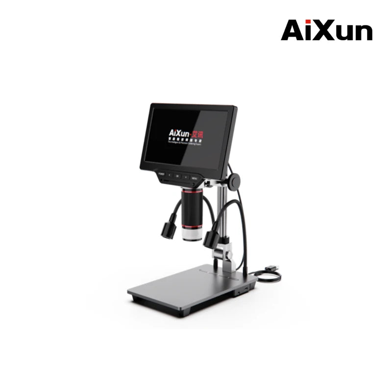 AiXun 7-Inch HD Digital Industrial Microscope – Perfect for BGA Rework ...