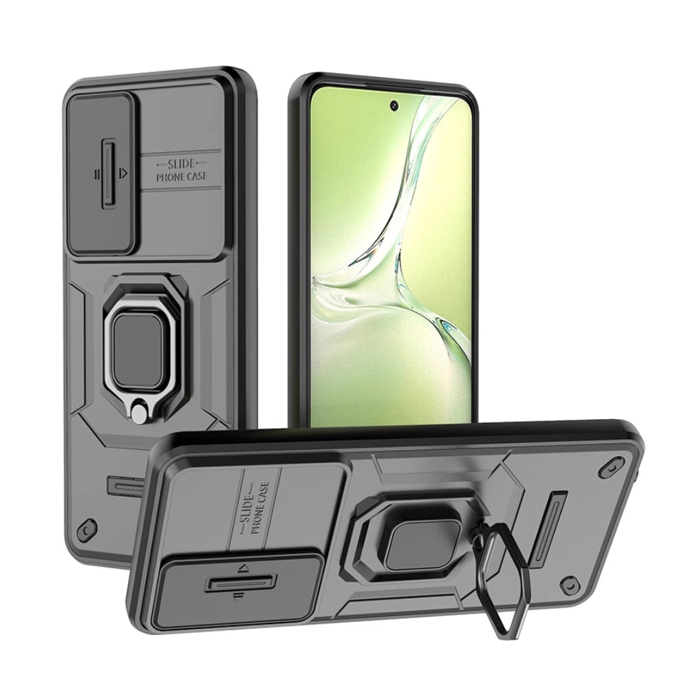 OPPO A60 4G (CPH2631) - Heavy Duty Matte Silicone Case with Hard ...