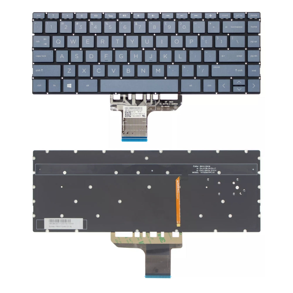 HP Spectre X360 Convertible 13-AP Series - Laptop Keyboard With Back ...