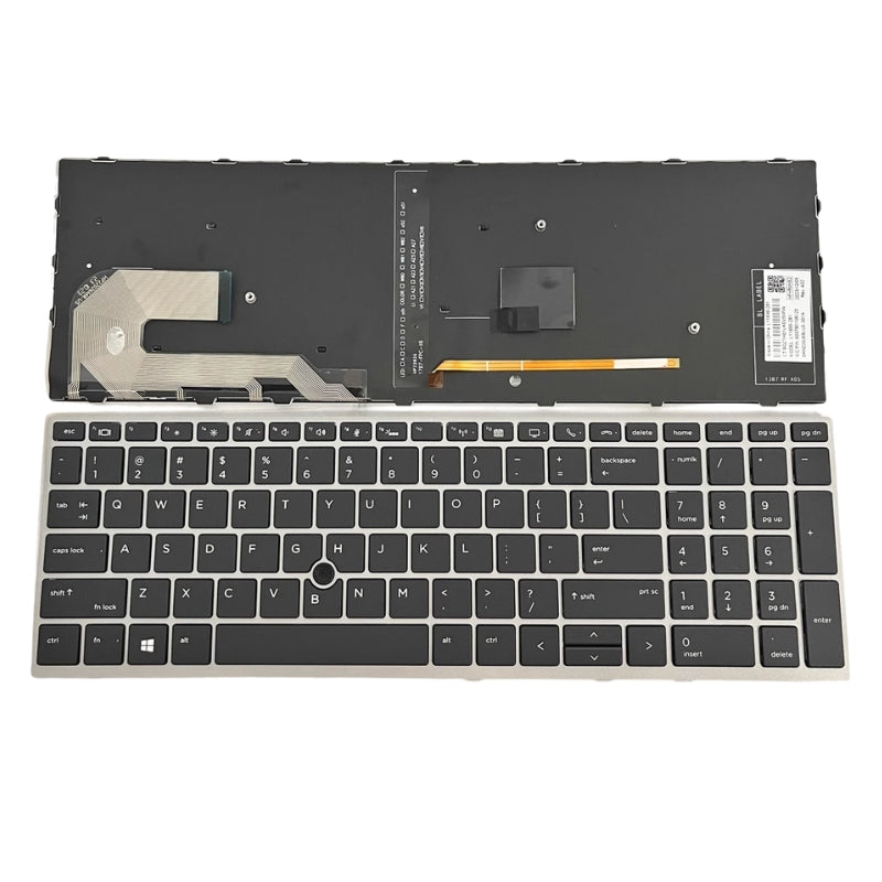 HP 750 755 850 855 Zbook 15U G5 / G6 Series - Laptop Keyboard With Back ...