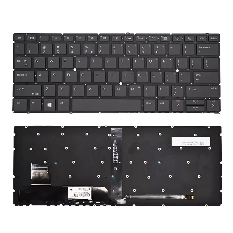 HP 750 755 850 855 Zbook 15U G5 / G6 Series - Laptop Keyboard With Back ...