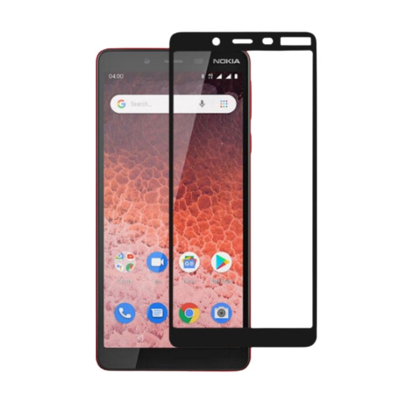 Nokia 1 Plus (TA-1130) - Full Covered Tempered Glass Screen Protector ...