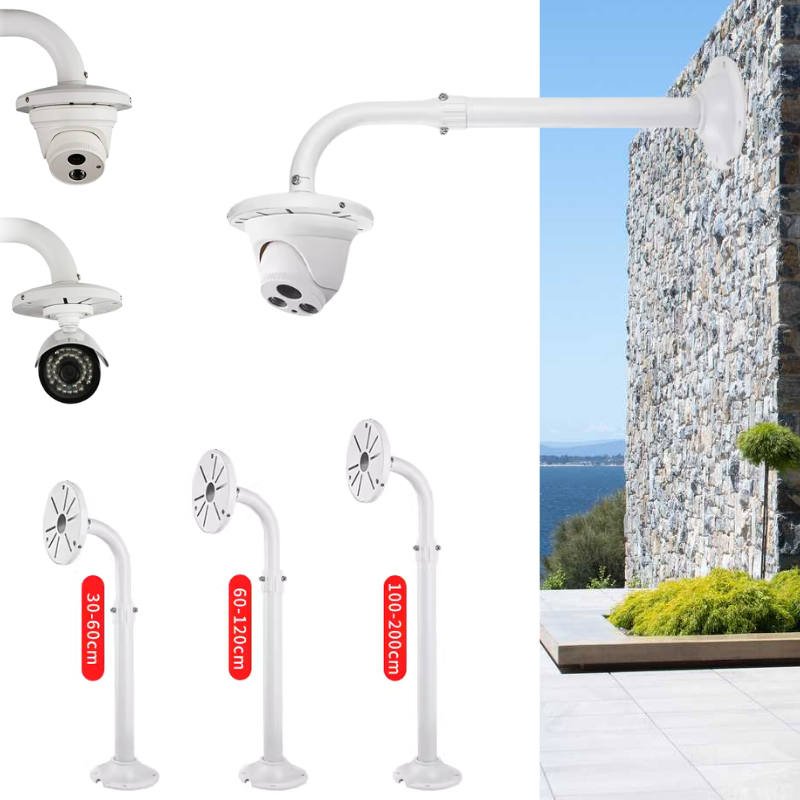 Universal Retractable Extension Aluminium CCTV Dome Camera Wall Mount ...