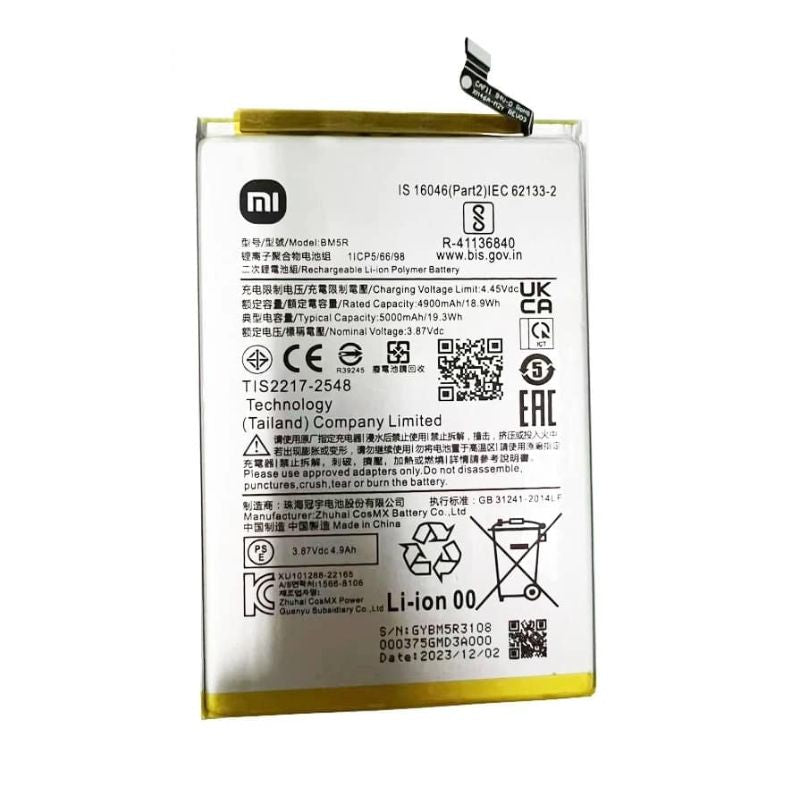 [BM5R] XIAOMI Poco M6 Pro 5G/Redmi 12 5G/Note 12R - Replacement Battery ...