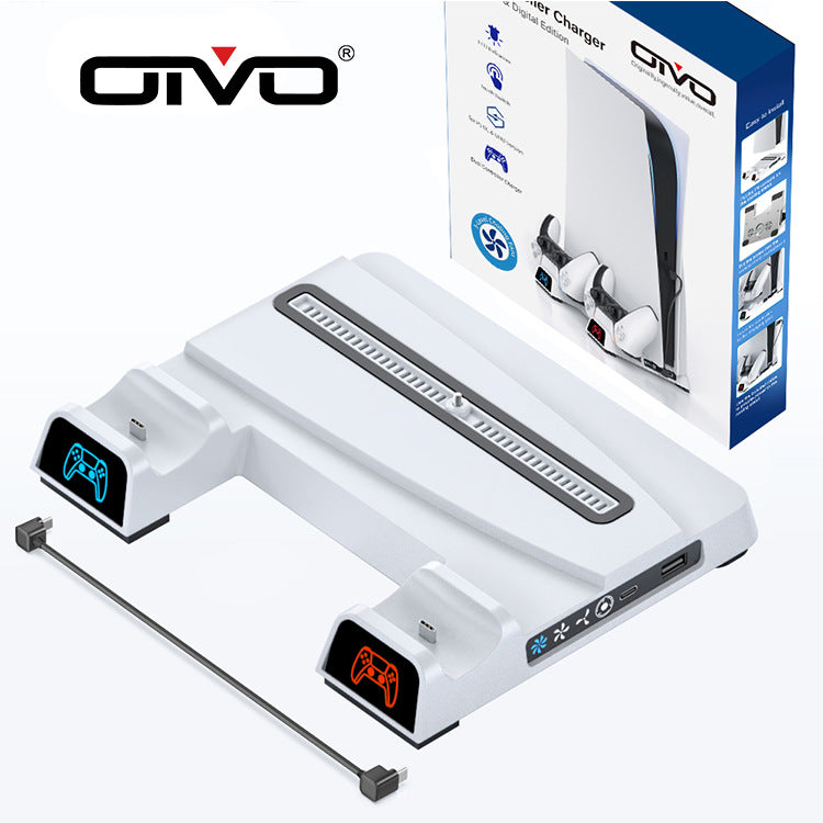 [IV-P5241-01] OIVO PS5 Stand Cooling Base with Dual Controller Charger ...