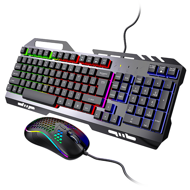 Office Gaming Keyboard & Mouse Set RGB Light Effect | Polar Tech Australia