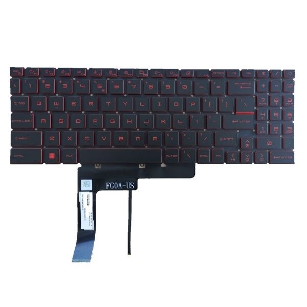 MSI Sword 15 Replacement Keyboard Flex US Layout With Backlit | Polar ...