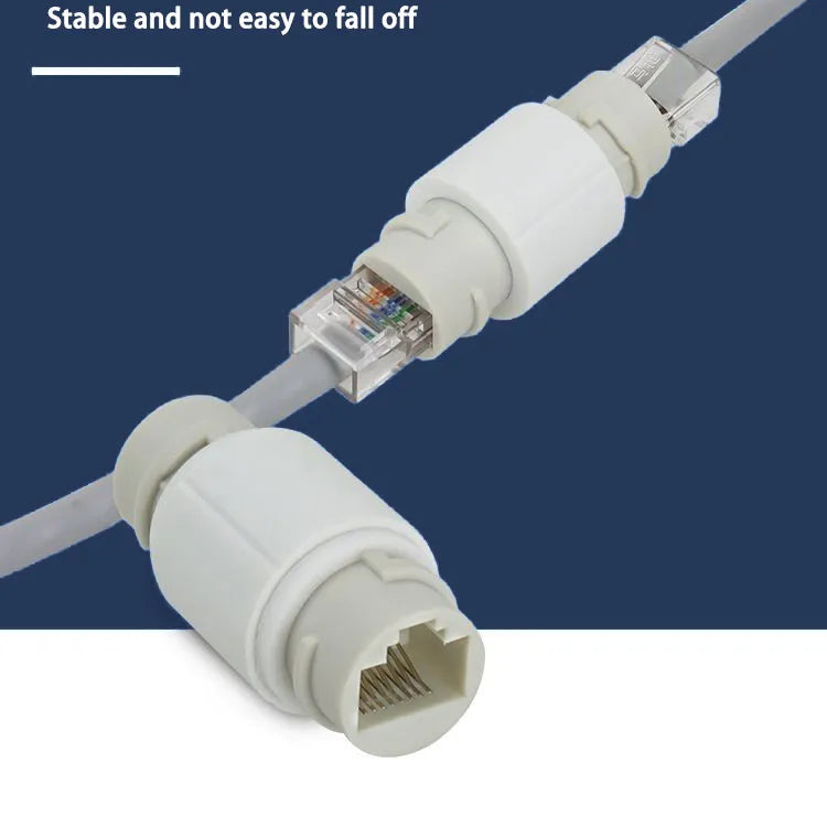 RJ45 PoE Ethernet Cable Extender Joint With Wire Connects CCTV Camera ...