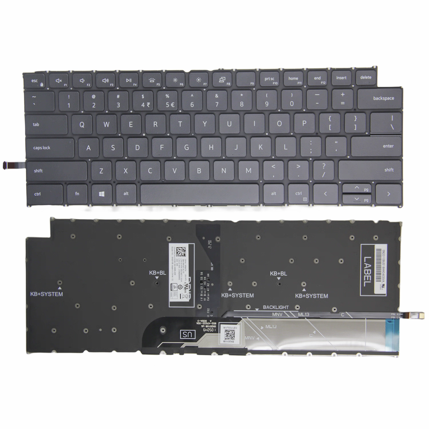 Dell Inspiron 14 5430 5435 - Replacement Keyboard Flex (US Layout ...