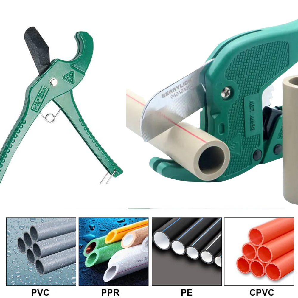 [PVC215] Berrylion 35mm Max PVC Pipe Cutter Hose Conduit Pliers Poly ...