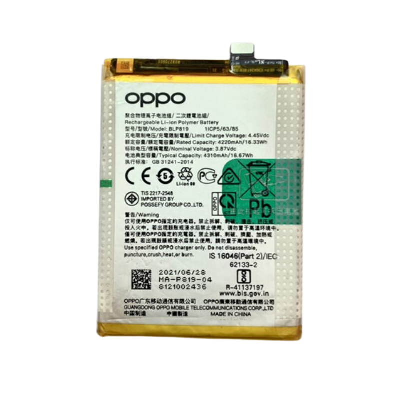 [BLP819] OPPO Reno5 4G / Reno6 4G - Replacement Battery – Polar Tech ...