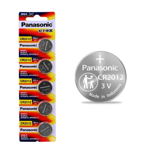 [CR2012][5PC Pack] Panasonic 3V Lithium Battery Coin Cell Button ...