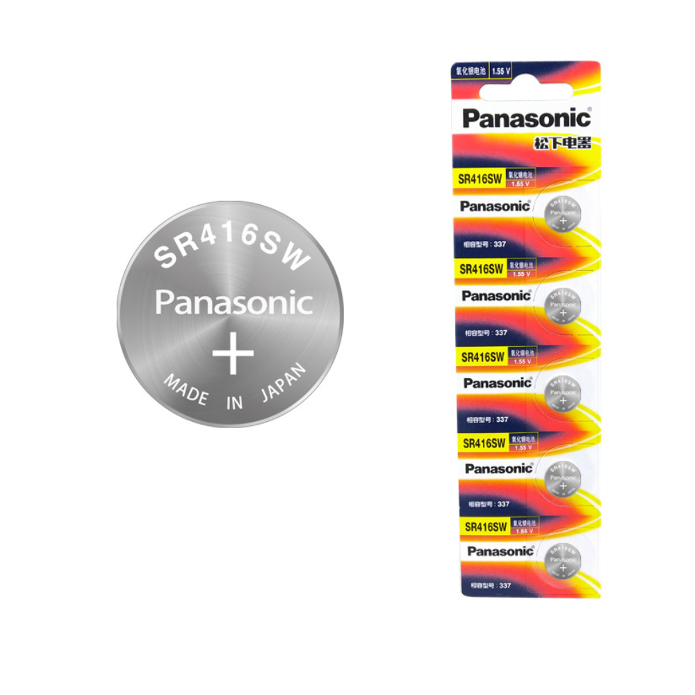 [SR416SW][337][[5PC Pack] Panasonic 1.55V Lithium Battery Coin Cell ...