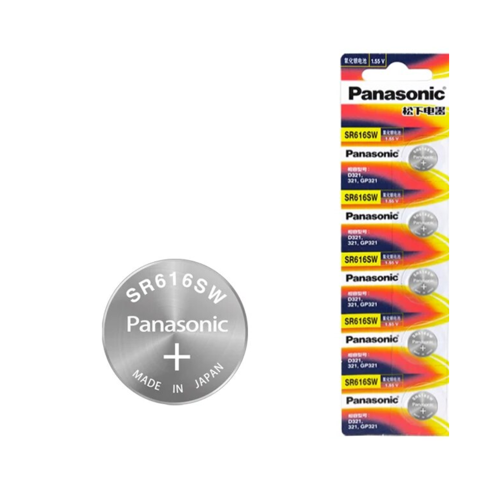 [SR616SW][321][5PC Pack] Panasonic 1.55V Lithium Battery Coin Cell ...