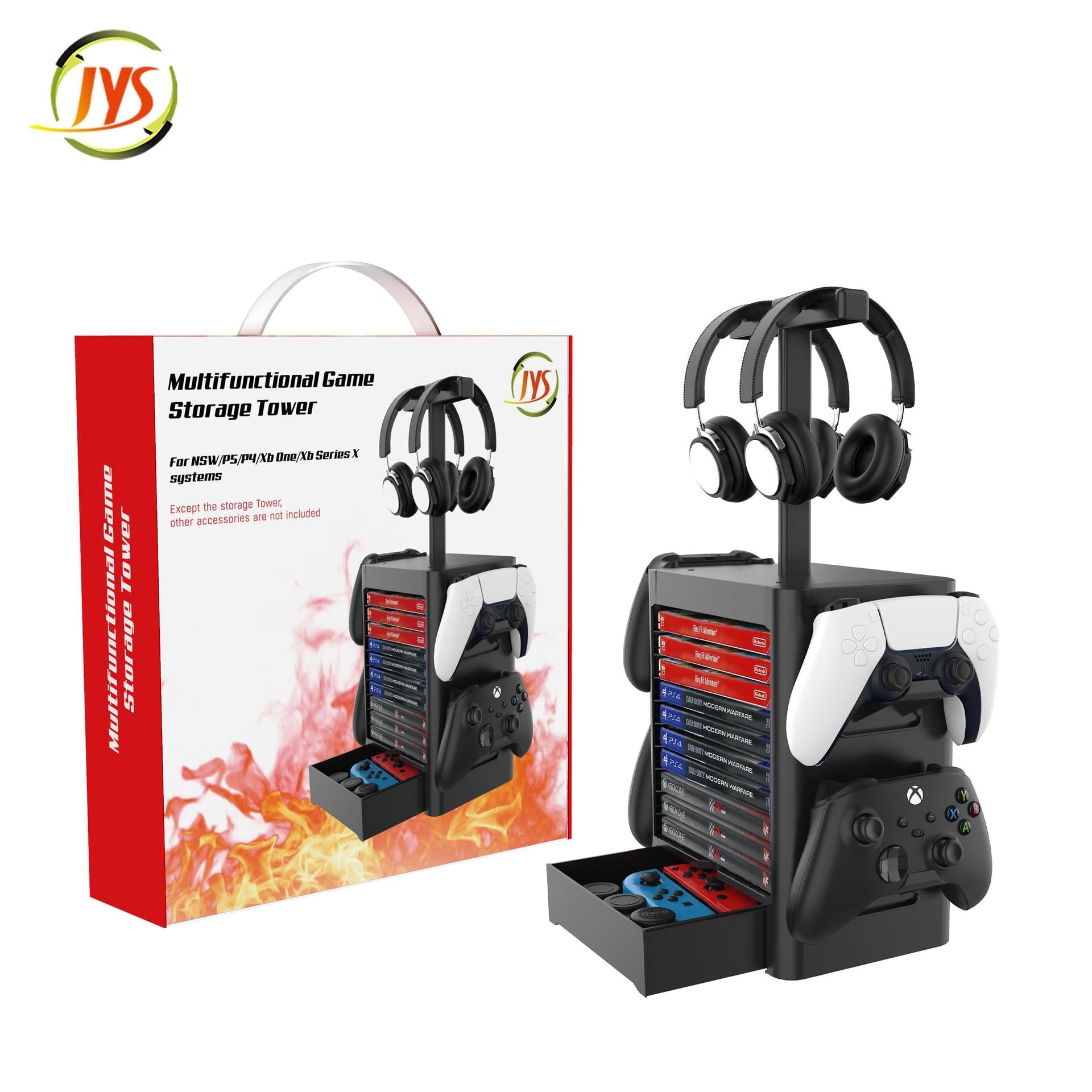 Xbox Wireless Controller Game Disc Storage Box Headphone Holder Stand ...