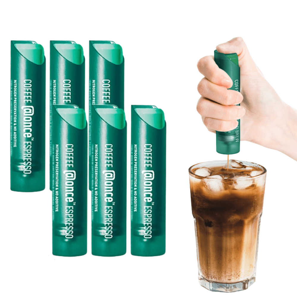 [6 Pack] @ONCE Nitro Cold Brew Coffee Espresso Tube Pocket Coffee ...