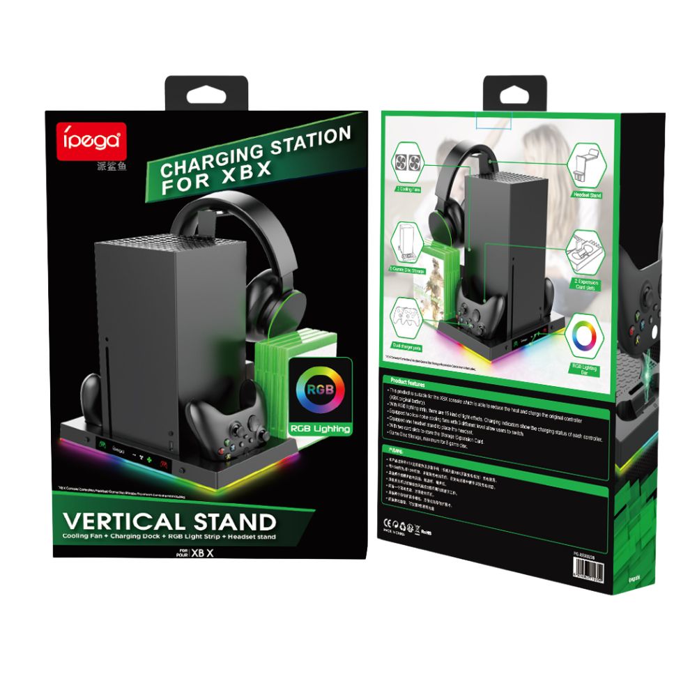 Xbox Series X - All in One Multi Function RGB Light Effect Cooling Fan ...