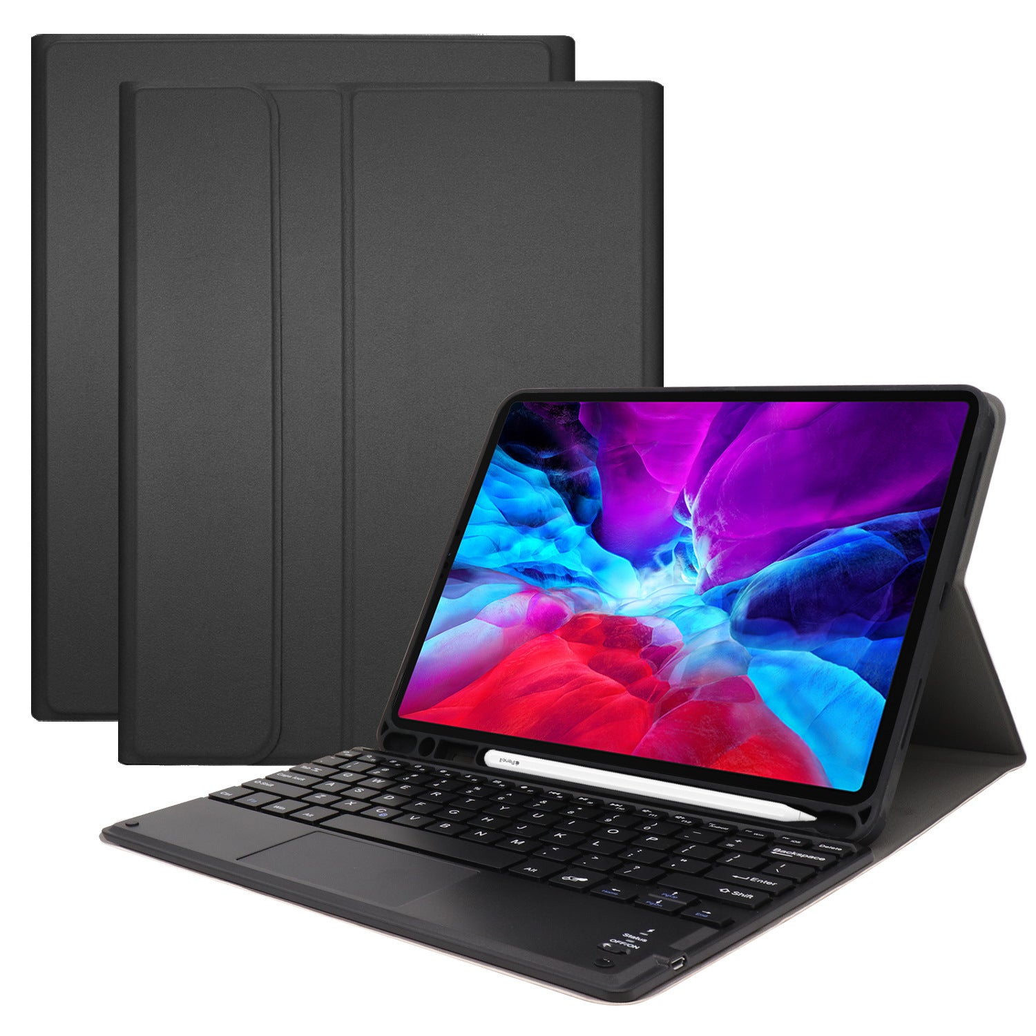 Apple iPad Mini 1/2/3/4/5 Smart Wireless Trackpad Keyboard Flip Case ...