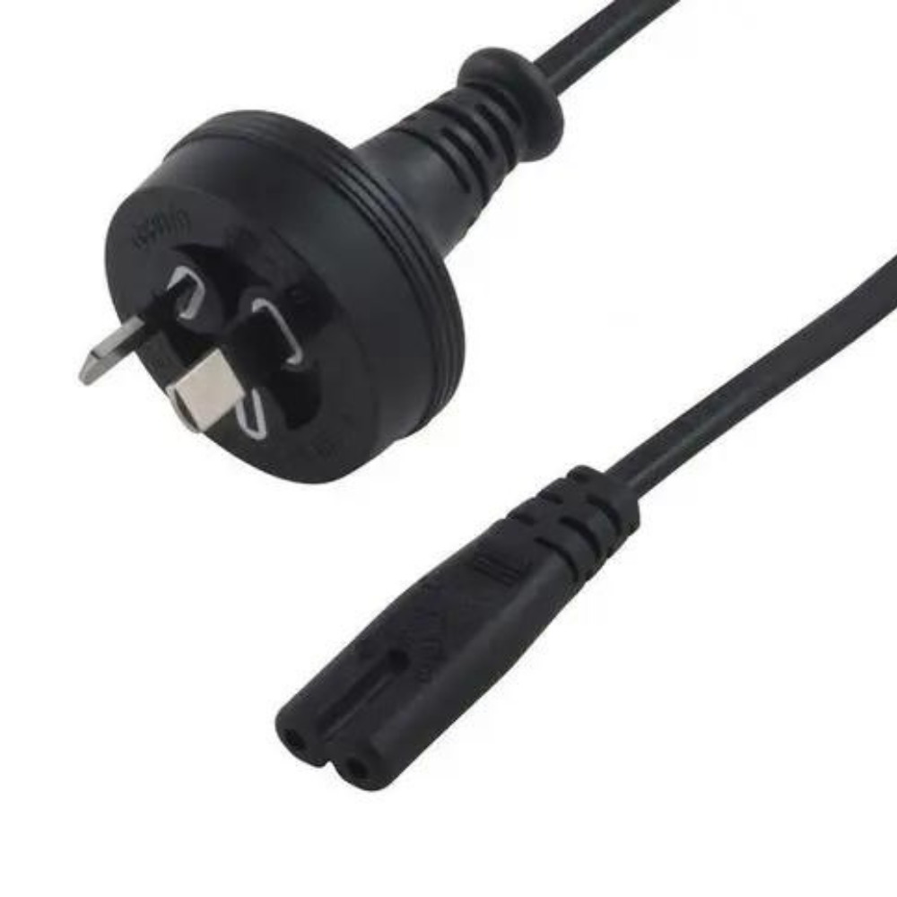 [1.2M][2 Core][AU Plug] SAA Figure-8 AC Power Cord Cable C7 Connector ...