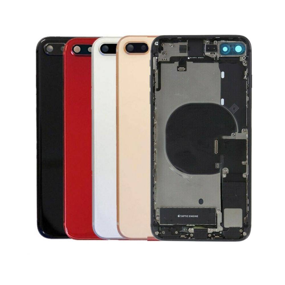 [With Built-in OEM Parts] Apple iPhone 8 Plus Back Glass Housing Frame ...