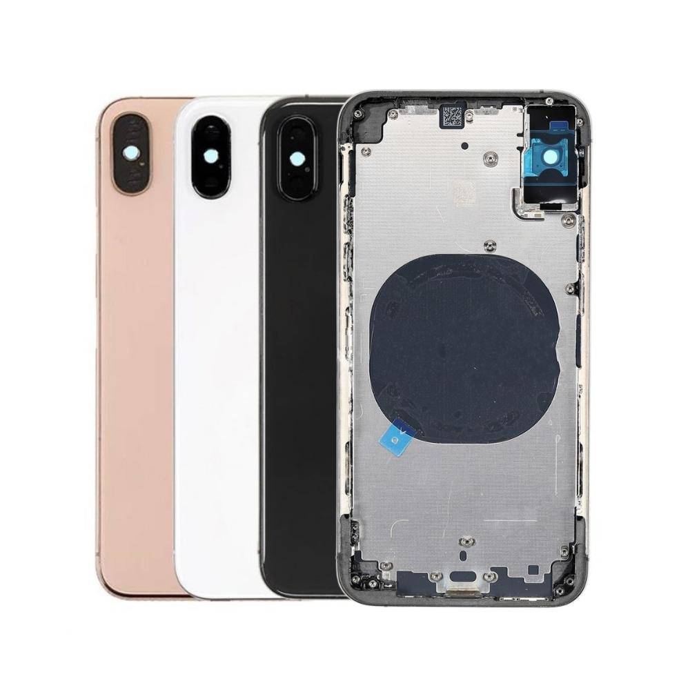 [No Built-in Parts] Apple iPhone XS Max - Back Rear Glass Housing Frame ...