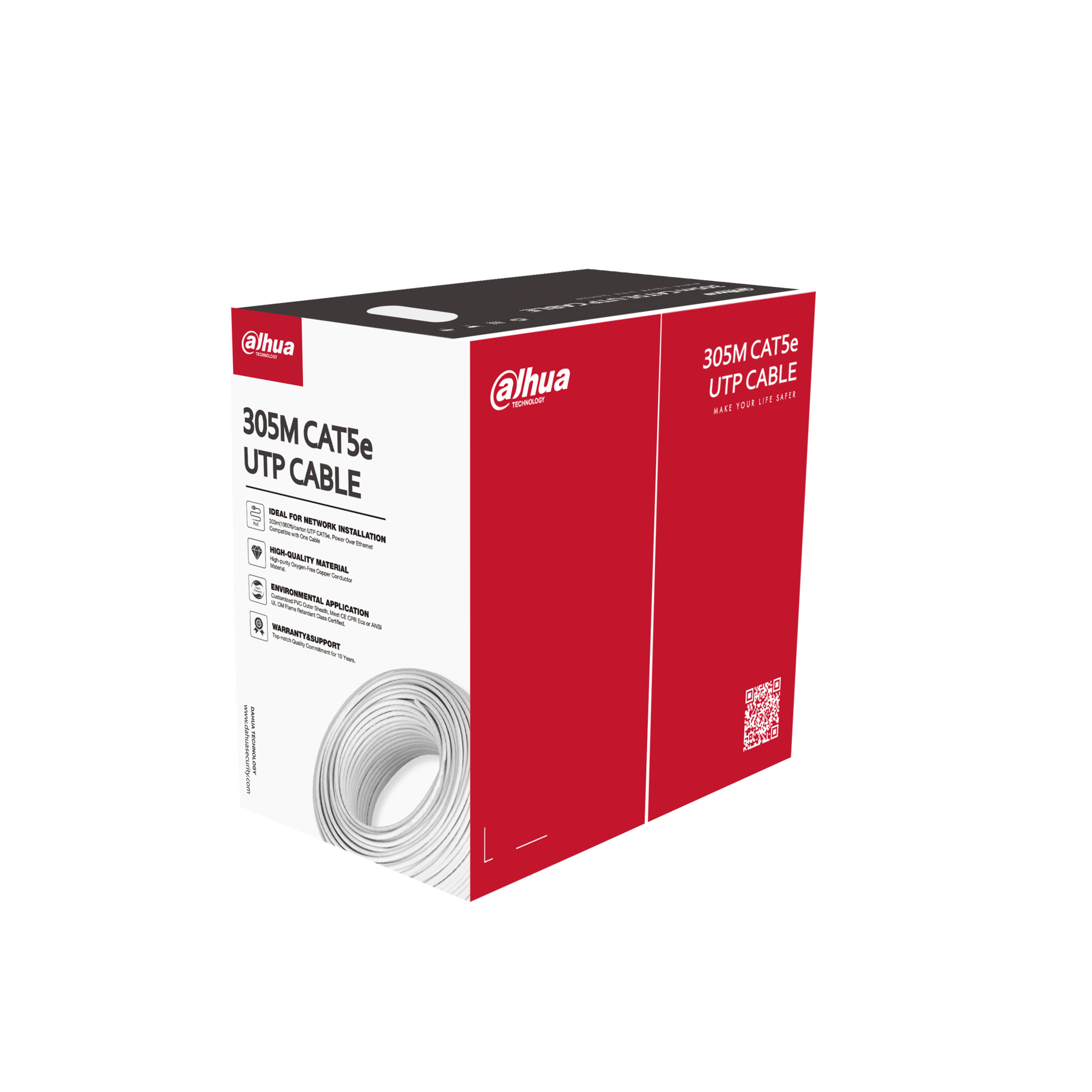 DAHUA Cat5E 305M 1000ft UTP Ethernet LAN Network Wire CCTV Internet ...