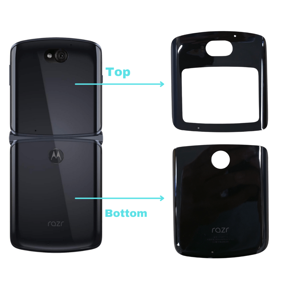 Motorola Moto Razr 5G 2020 XT2071 Back Rear Replacement Glass Cover ...