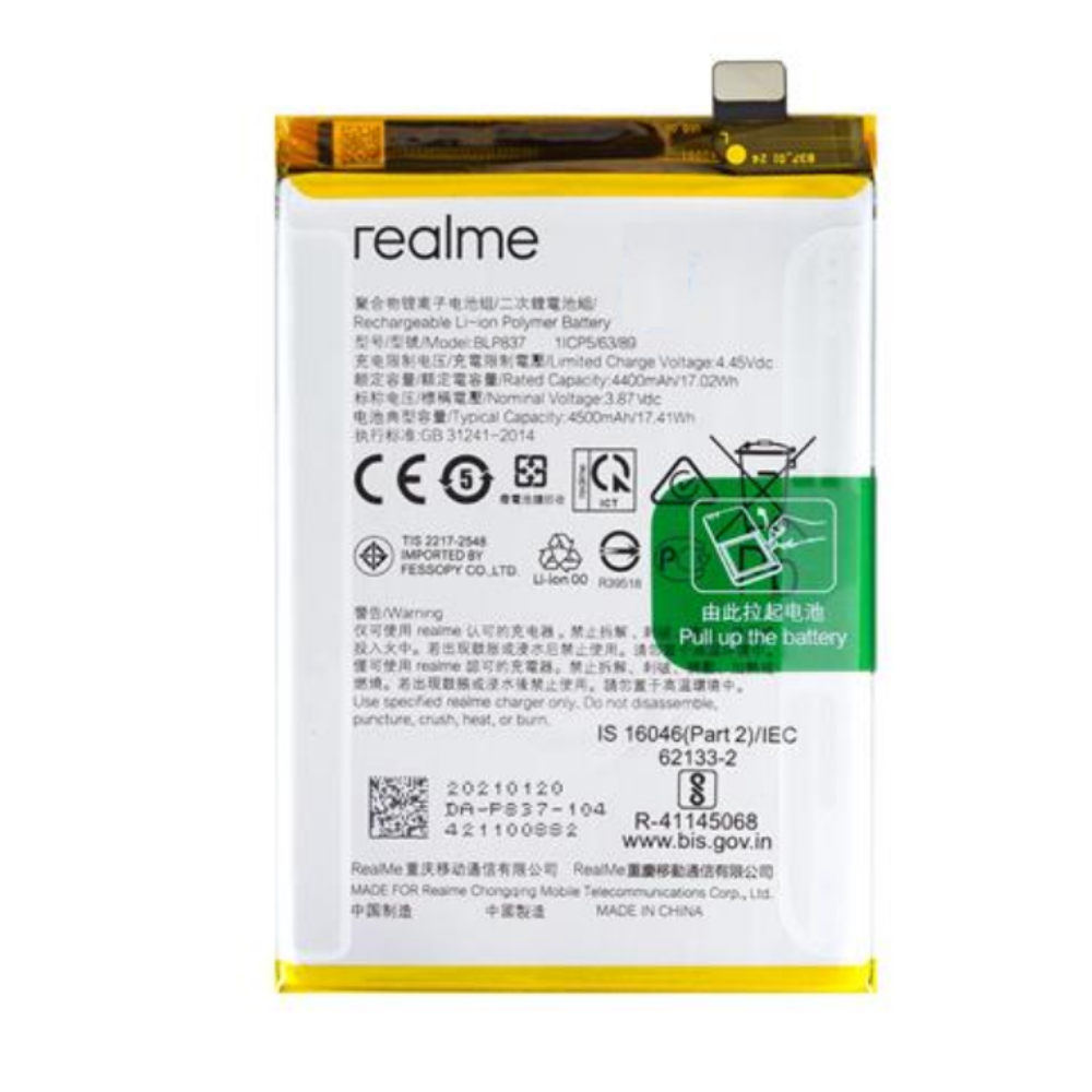 [BLP837] Realme 8 Pro (RMX3081) - Replacement battery | Polar Tech ...