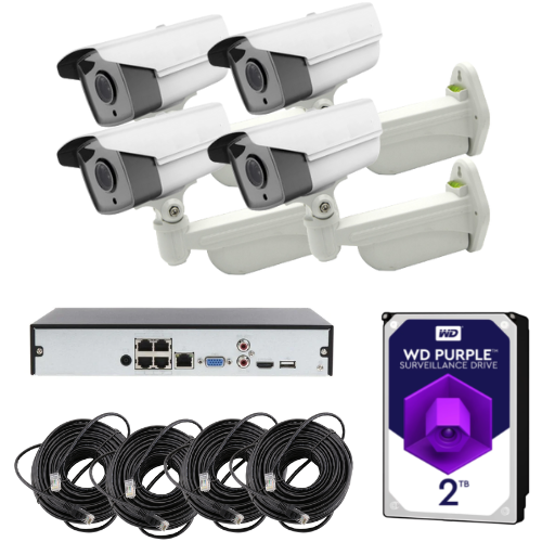[5MP 4 CH Kit] IP Pro IP 5MP FHD Camera IR CCTV Home Surveillance ...