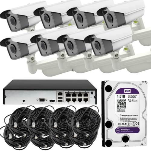 [5MP 8 CH Kit] IP Pro IP 5MP FHD Camera IR CCTV Home Surveillance ...