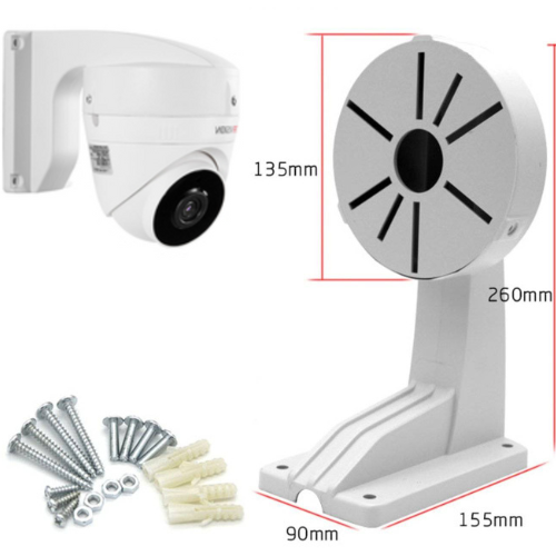 [1258][4.5 inch] Universal Waterproof Plastic CCTV Dome Camera Wall ...