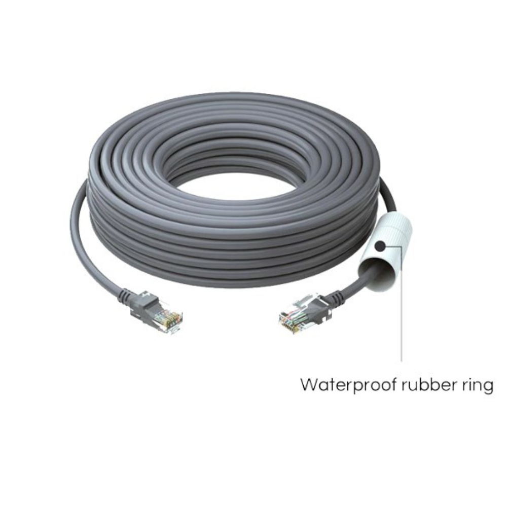 [20M][Pre-Made][With Weather Proof Ring] Cat5e Pre-Made Cable For CCTV ...