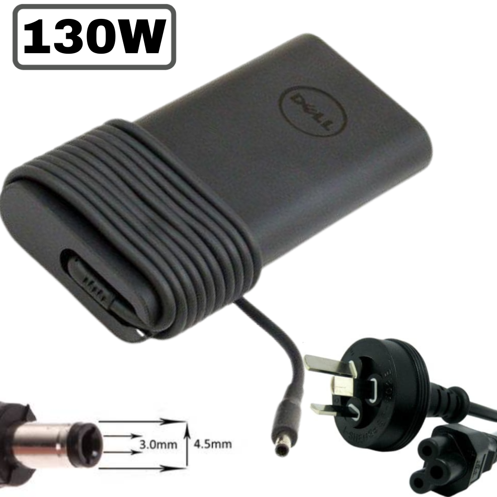 [130W/19.5V-6.67A][4.5*3.0] Dell XPS Precision Laptop AC Power Adapter ...