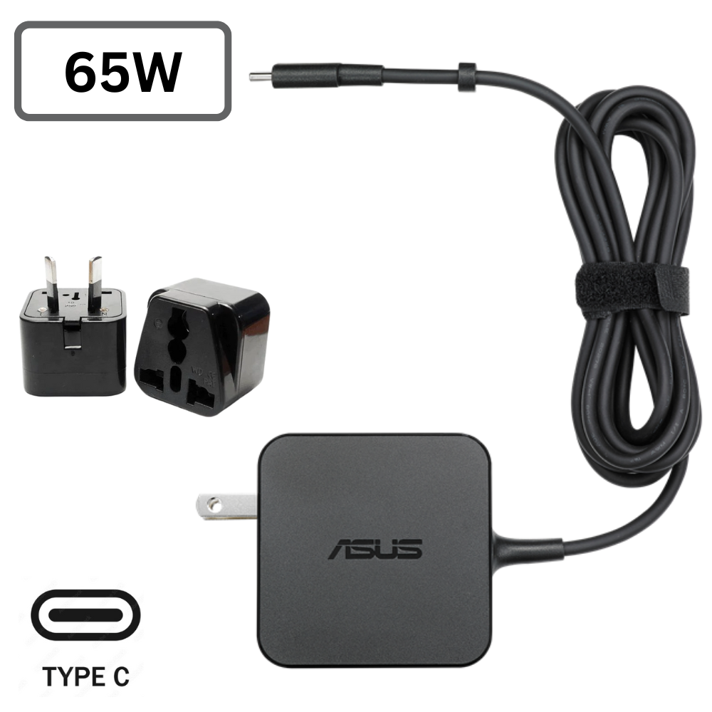 [20V-3.25A/65W][Type-C][Square Type] ASUS USB C ZenBook Laptop AC Wall ...